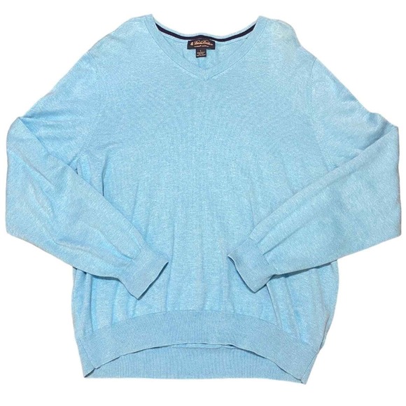 Brooks Brothers | Sweaters | Brooks Brothers Supima Cotton Baby Blue ...